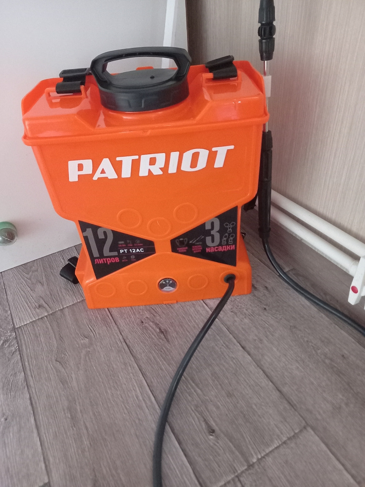 Опрыскиватель садовый аккумуляторный для растений PATRIOT PT-5AC, 12В, 1.3Ач, бак 5л - купить по ...