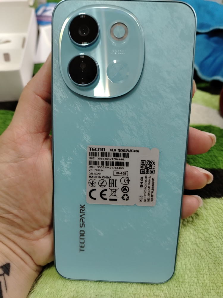 Смартфон Tecno KL6 256+8 256 ГБ 8 ГБ Белый IPS 2 SIM купить c доставкой ...