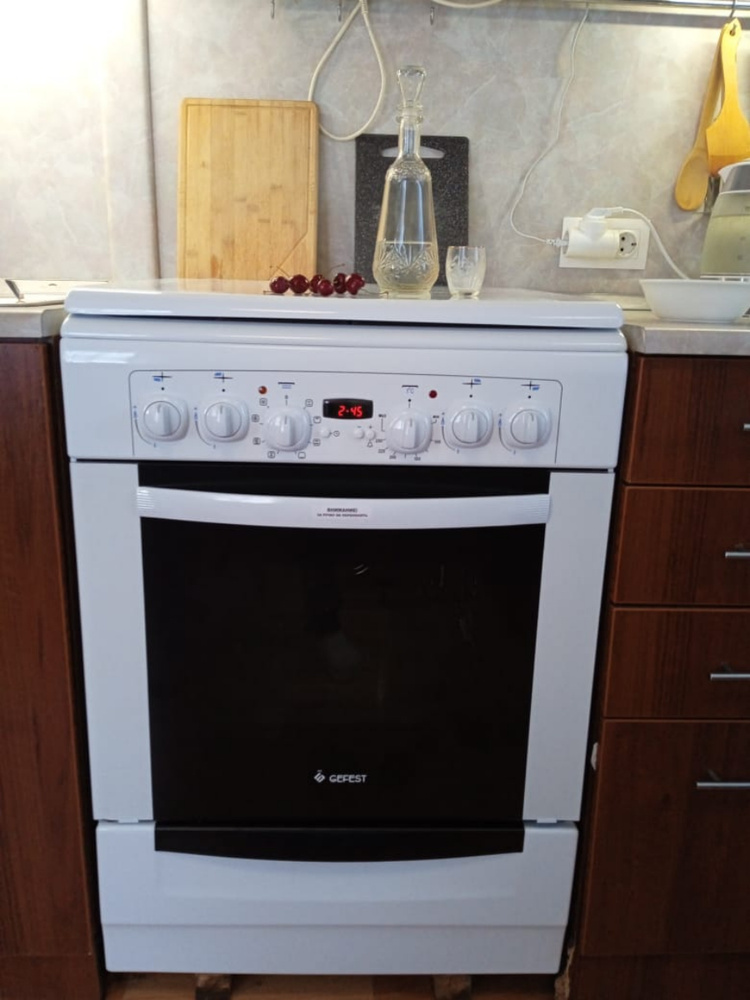 Gefest 6102-03 60 см Газовая плита, 4 конфорки, белая купить c доставкой на OZON по низкой цене ...