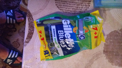 Gillette Blue3 Simple Sensitive Мужская Одноразовая Бритва, 8 шт ...