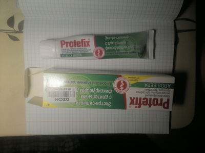 Крем фиксирующий для зубных протезов Protefix Алоэ Вера, экстра сильный ...