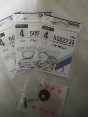Крючки OWNER PIN HOOK 50922 №4 21 шт. (3 упак. по 7 шт.) Овнер Крючок ...