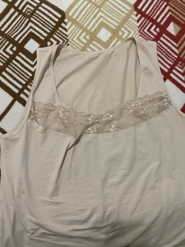 Майка Женский RIDAN'S бежевый, размер 52 Без рукавов Хлопок, Эластан Повседневный Китай ...