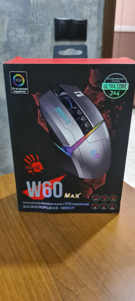 Игровая мышь проводная A4Tech проводная W60 , белый,W60 MAX WHITE купить c доставкой на OZON по ...