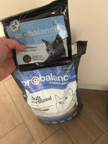 Корм сухой Probalance Sterilized для стерилизованных кошек и кастрированных котов, с курицей, 10 ...