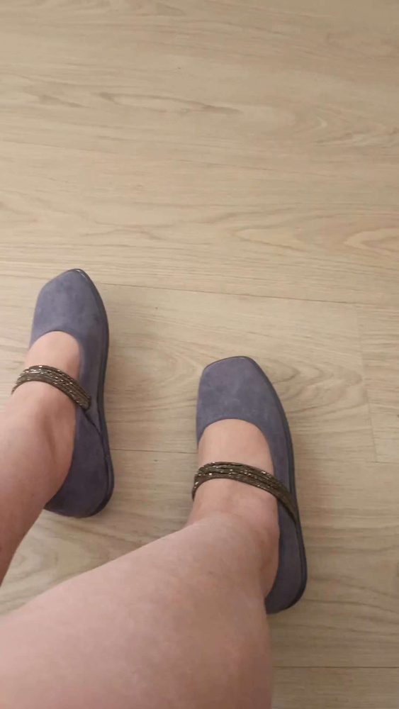 Балетки Женский JOYCITY Текстиль, размер 39 6 Россия лодочки Блестки, Бисер Закрытый нос ...